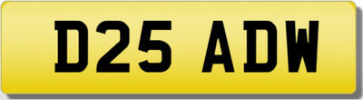 ADW AW 25 VINTAGE 1980s RETRO Private CHERISHED Registration Number ...