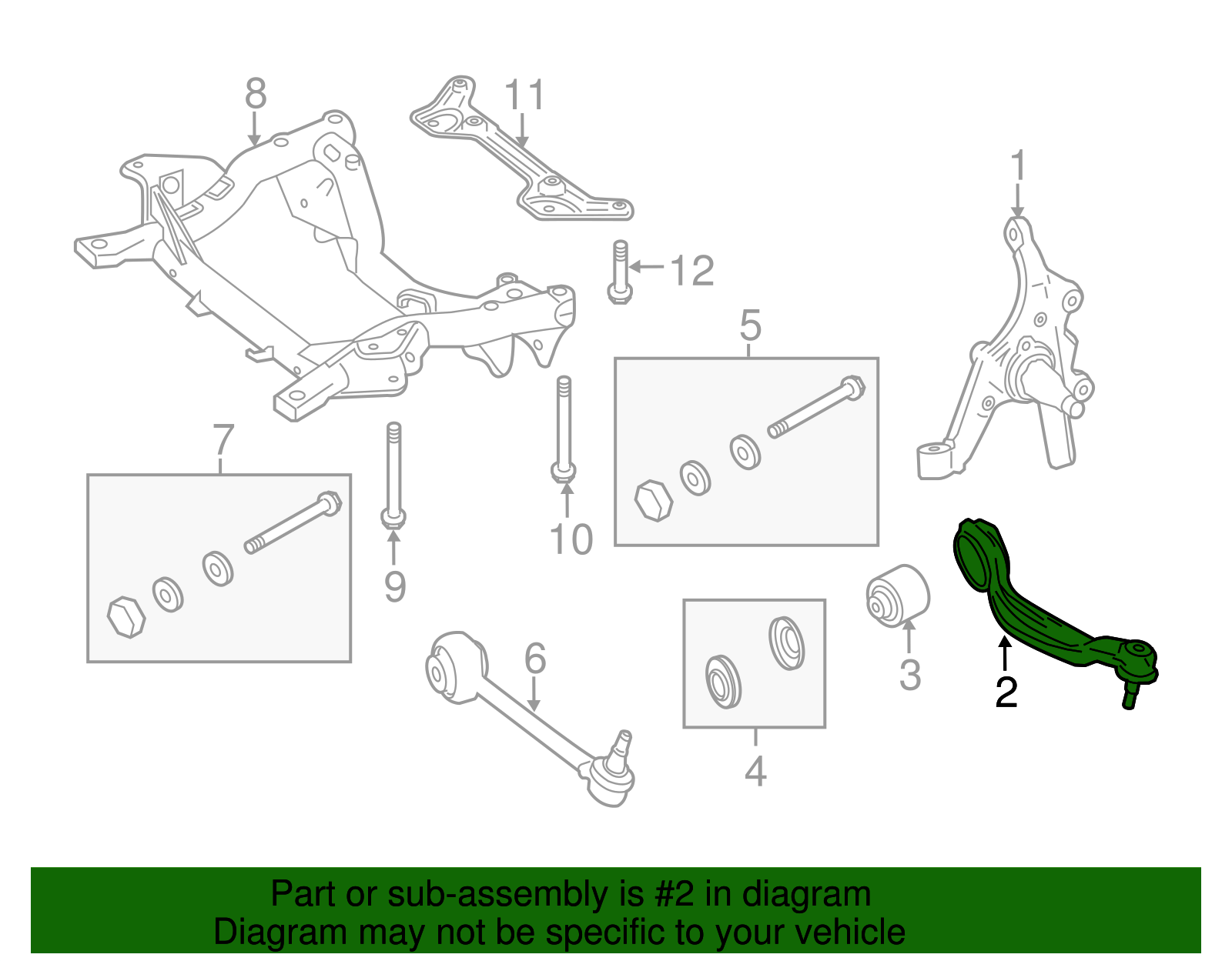 Genuine Mercedes-Benz Upper Control Arm 2043308811 OEM for sale online ...