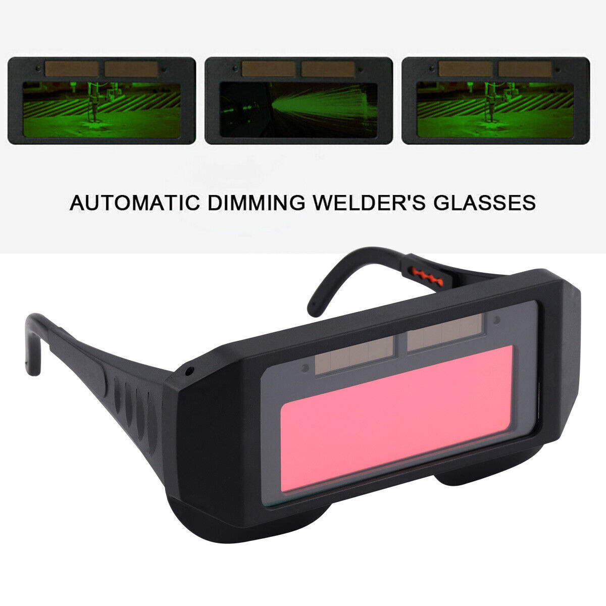 Solar Powered Auto Darkening Welding Mask Helmet Eyes Goggle Welder ...
