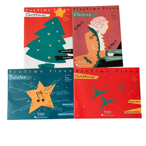 Pretime Piano Faber & Faber Primer Easy 5 Finger Melodies Christmas ...