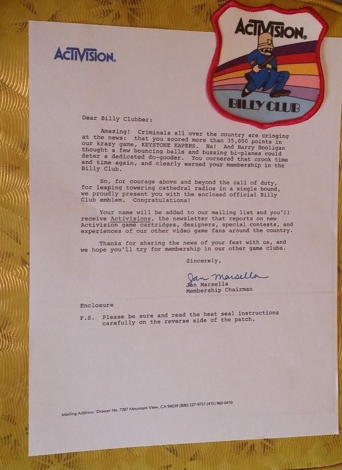 👀🕹~Atari Video Game Vintage 80's Activision Patch Keystone Kapers ...