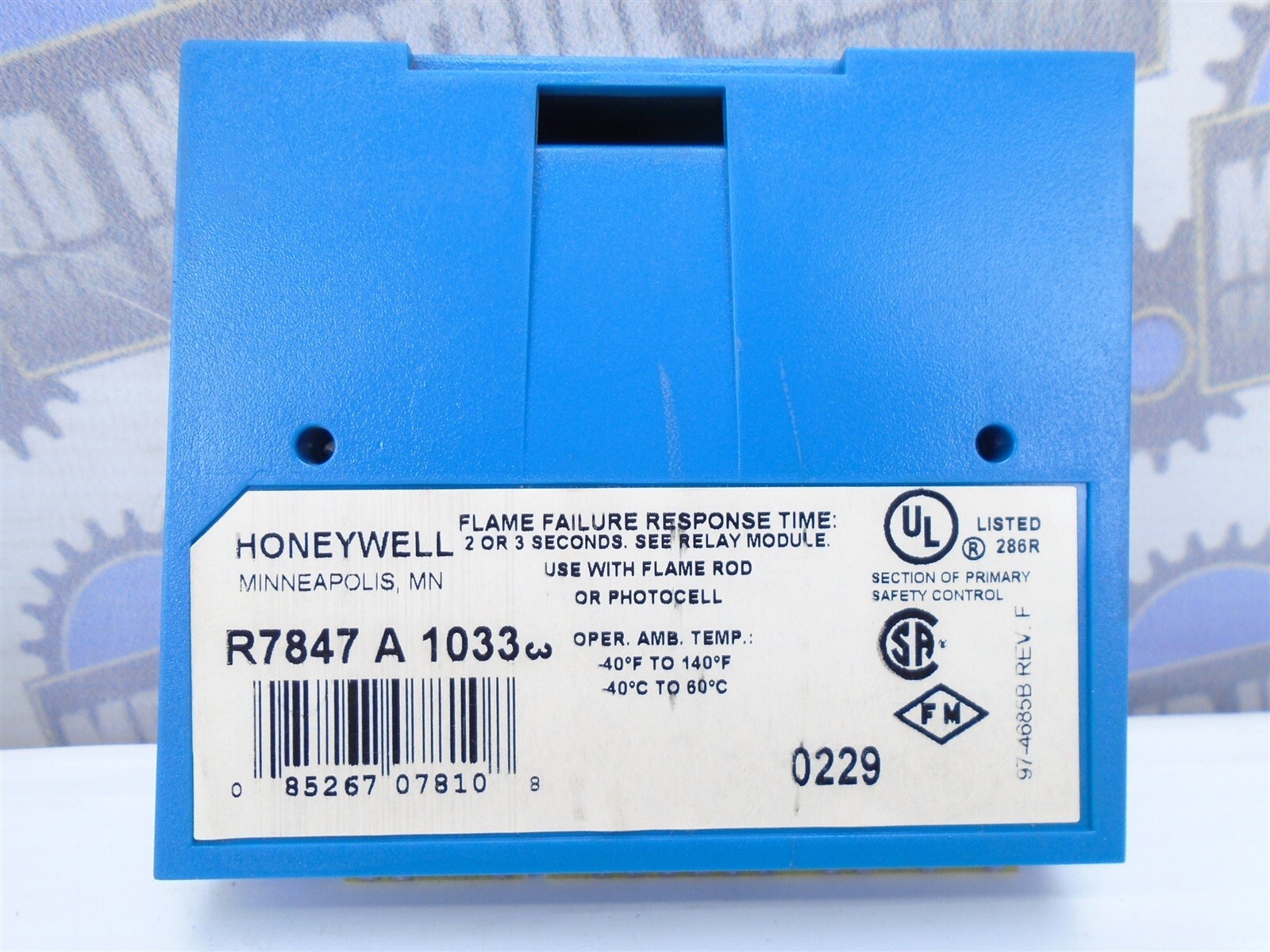 HONEYWELL - R7847-A-1033 - RECTIFICATION FLAME AMPLIFIER - (NEW in BOX ...