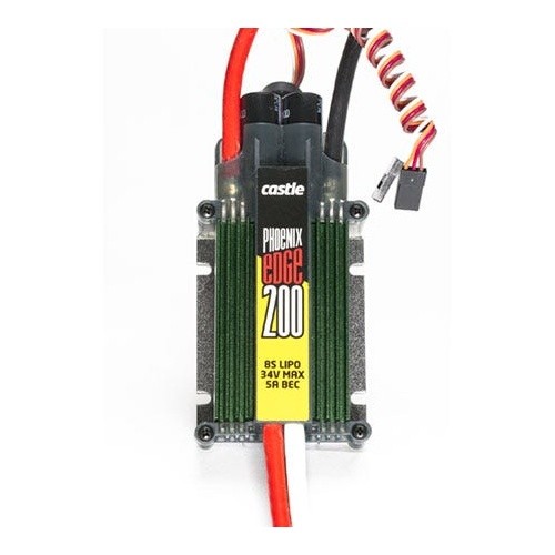 Castle Creations Phoenix Edge 200A 32V ESC w/5-Amp BEC, CC-PHX-E200 ...