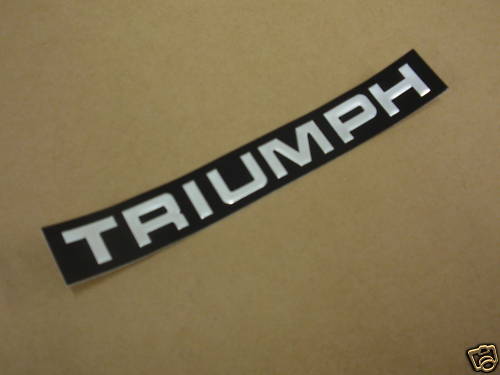 Triumph STAG ** BUMPER BADGE Foil Sticker ** Rear MK2 - GT6 Etc. | eBay
