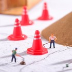 30pcs mini roadblock Tiny Safety Traffic Cone Mini Sports Training ...