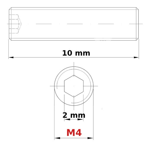 M3 M4 M5 M6 M8 Socket Grub Screws Flat End Point Allen Key Set Screw BZP DIN 913 | eBay