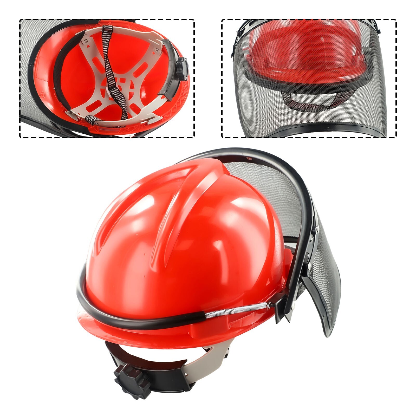 Safety Mask Protect Helmet Mesh For Lawn Mower Trimmer Brushcutter Face ...