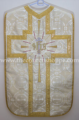 Metallic Gold Roman Chasuble Fiddleback Vestment Fiddleback and Mass ...