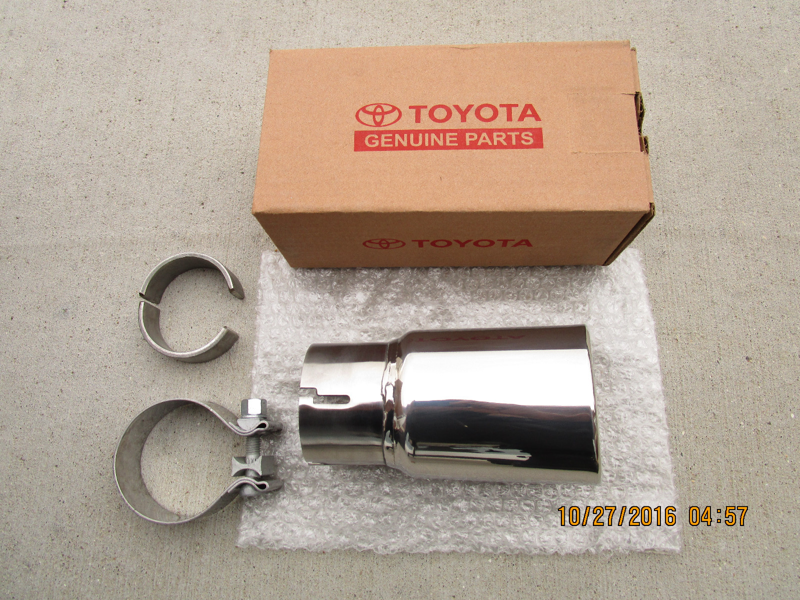 10 - 23 TOYOTA 4RUNNER POLISHED STAINLESS STEEL EXHAUST TIP ANGLE CUT ...