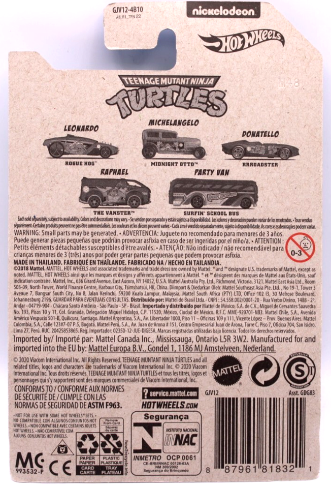 Hot Wheels 2018 Teenage Mutant Ninja Turtles #1 Rogue Hog lt. blue ...