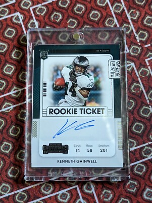 🔥2021 Contenders Kenneth Gainwell Rookie Ticket Auto Autograph RC #139 ...
