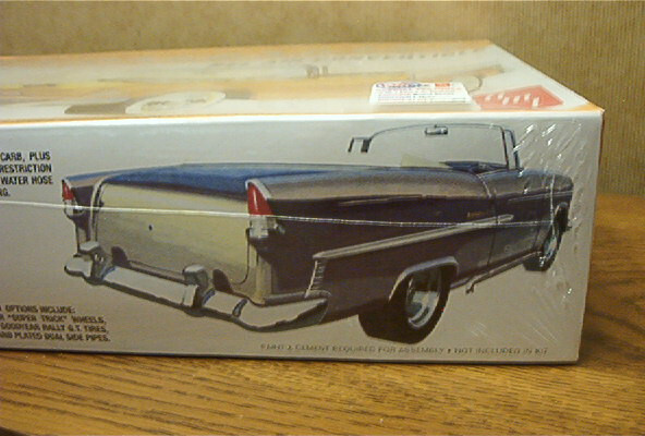 AMT '55 CHEVY BEL AIR CONVERTIBLE BIG 1/16 SCALE MODEL KIT #1134 | eBay