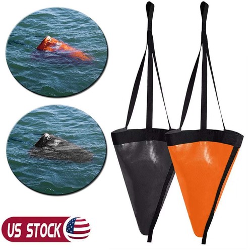 24"/32" Drift Sock Sea Anchor Drogue Sea Brake Fit 15ft-20ft Fishing ...