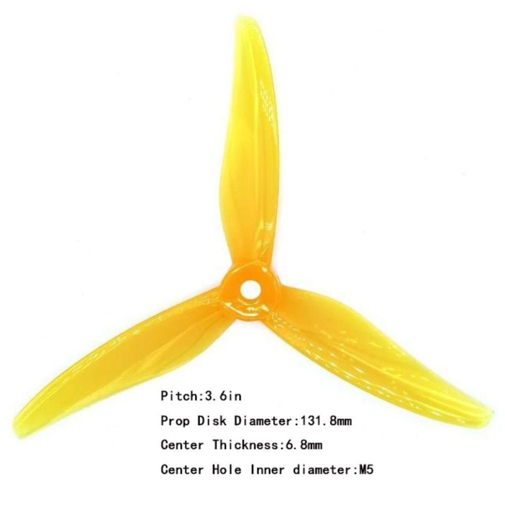 2 pairs FPV Brushless motor Tri-Blade Propeller Props Drone Paddle | eBay