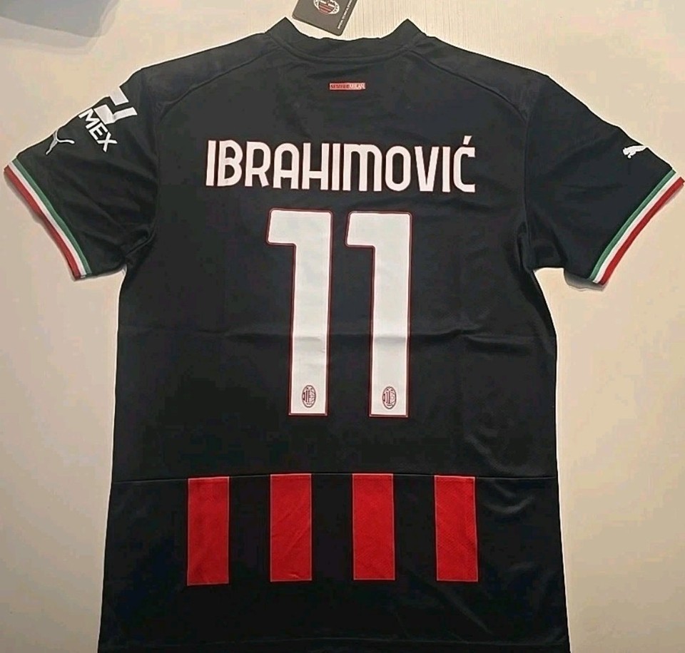 NEW, AC Milan Ibranhimovic #11 PUMA ACM Jersey Size Large XL Fly ...