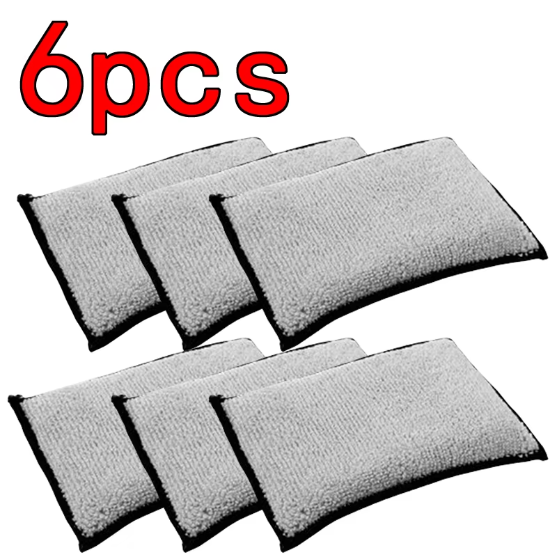 6Pcs Car Interior Wash Pad Soft Absorbent Detailing Bristle Cleaning No ...
