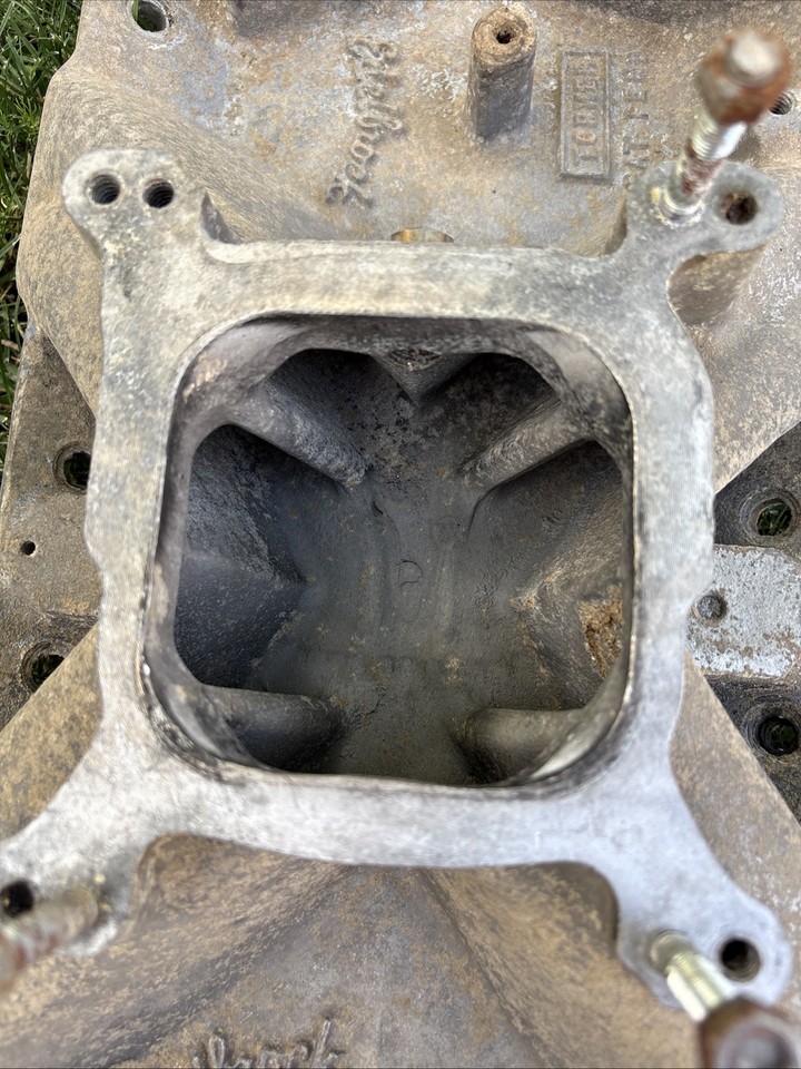 Edelbrock Torker 2725 vintage intake manifold 283 327 350 400 | eBay