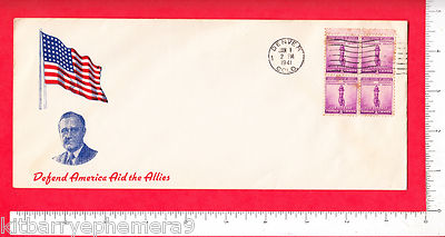 7440 Defend America Aid the Allies F D Roosevelt '41 cover Denver ...