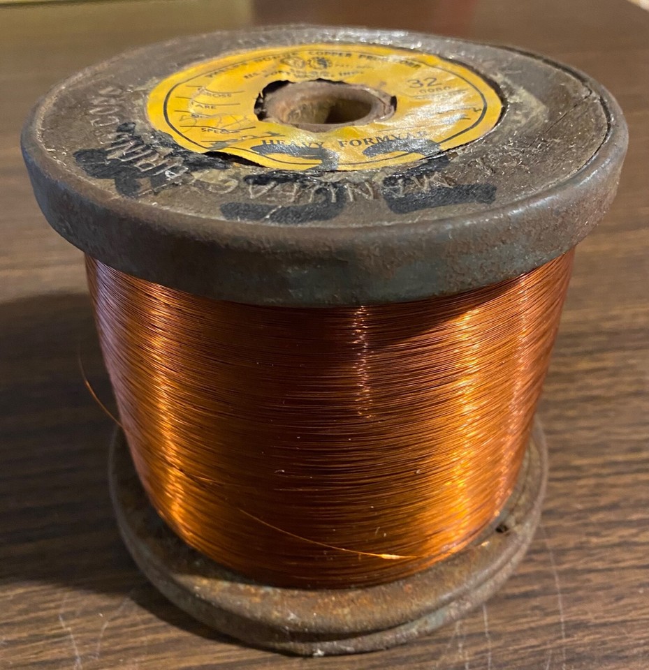 Phelps Dodge 32 AWG Heavy Formvar Copper Magnet Wire , 5 lb. 15 oz ...