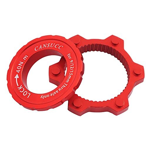 Bicycle Center Lock Adapter with Lock Ring Aluminum Alloy Centerlock ...