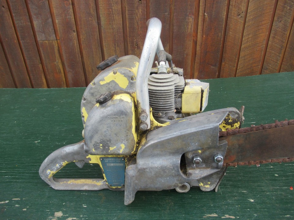Vintage HOMELITE ZIP Chainsaw Chain Saw with 18" Bar | eBay