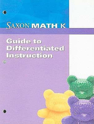 Saxon Math K: Differentiated Instruction Guide 2008 9781602774490| eBay