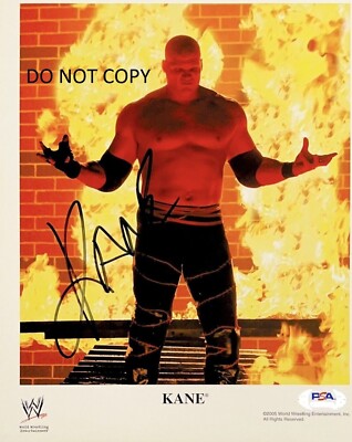 KANE - WWE Autographed 8x10 Signed reprint Photo #2 !! | eBay