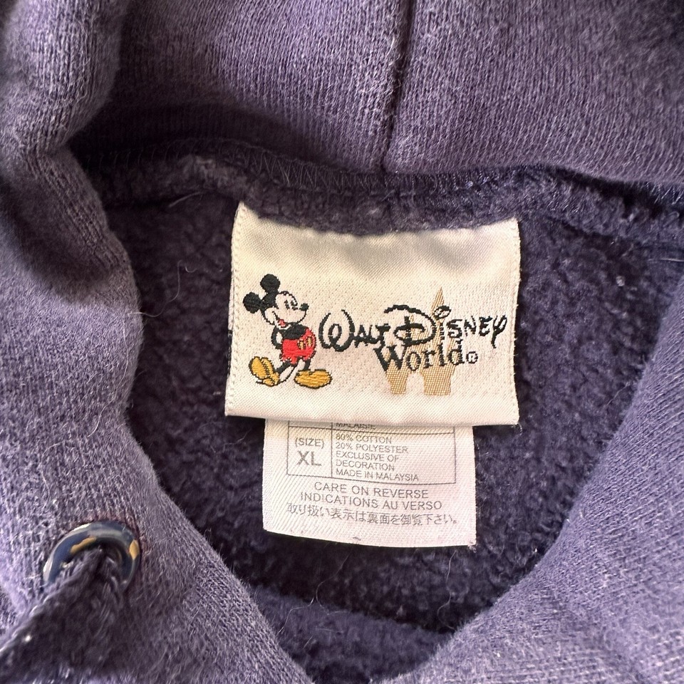 Walt Disney World WDW Men’s Heavyweight Hoodie Sweatshirt Navy Blue ...