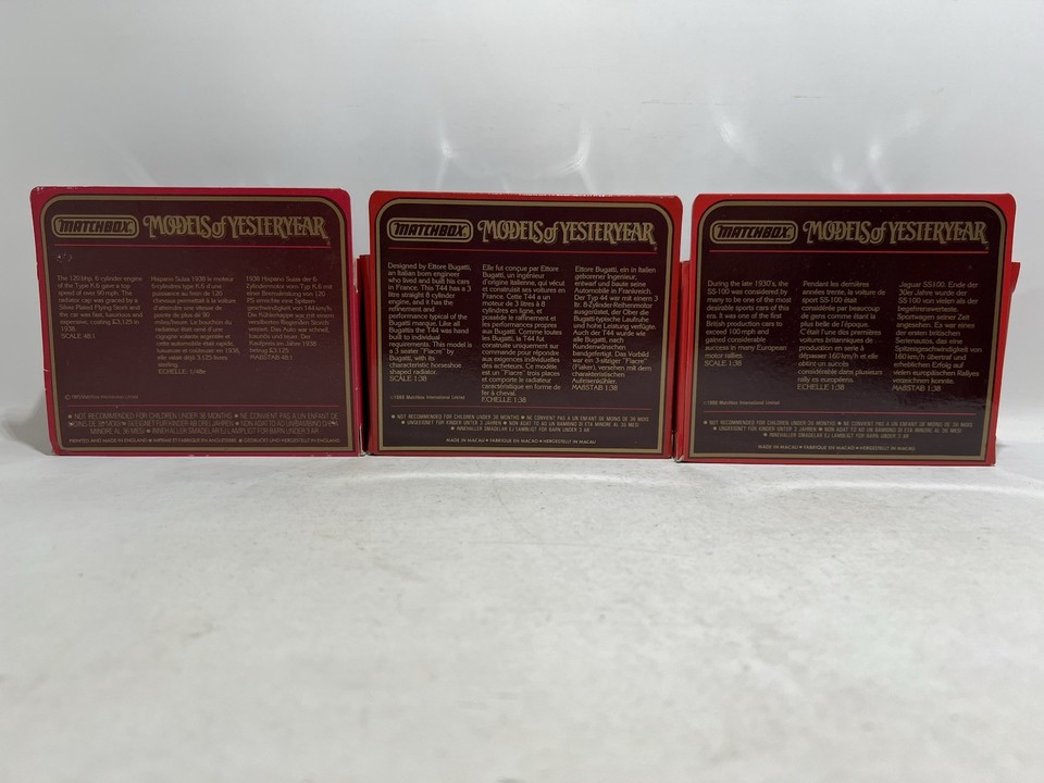 Lot of 10 1984-1987 Matchbox Models of Yesteryear Diecast Vehicles ...