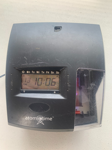 LATHEM Atomic Time True-Align Clock 1600E with AC Adapter, No Key ...
