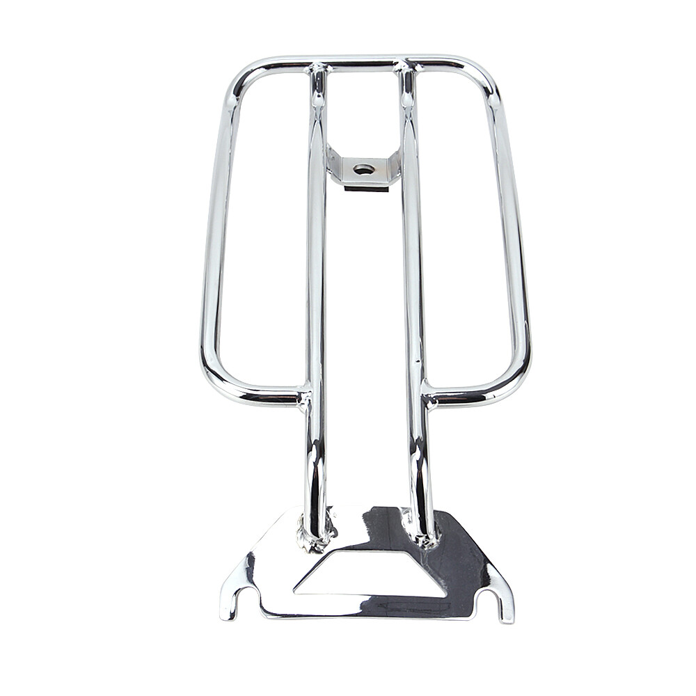 Chrome Solo Seat Luggage Rear Fender Rack For Harley Touring Electra ...