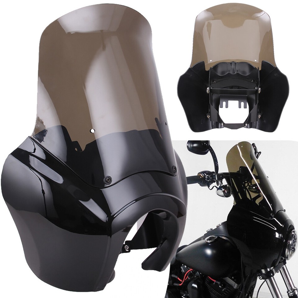 For Harley T-Sport Dyna FXDXT Wide Glide Fat Bob FXDB Fairing w/ 15 ...