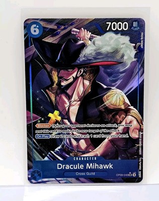 Dracule Mihawk OP09-048 SR Parallel Emperors in the New World One Piece ...