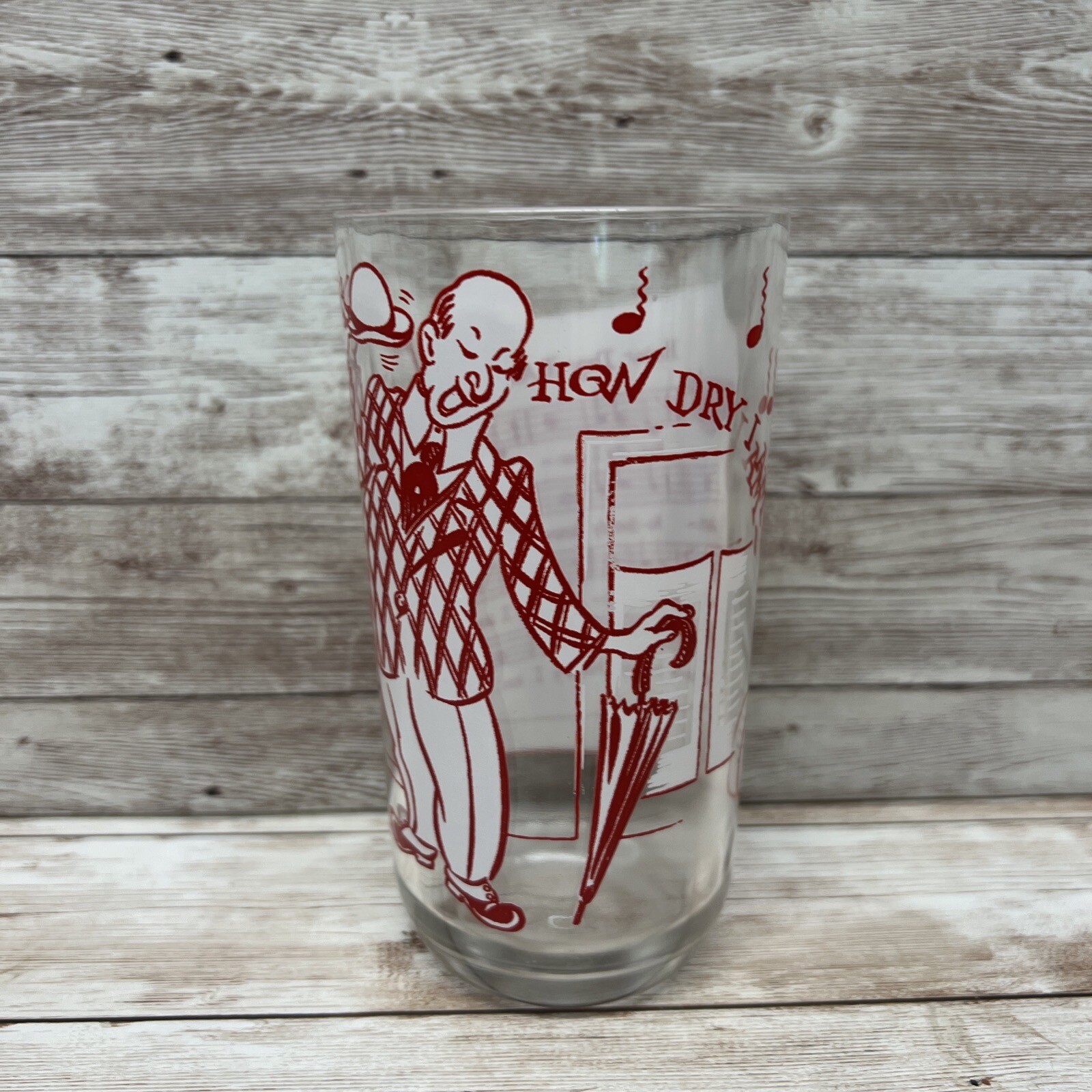 Vintage Glass How Dry I Am Song and Lyrics 6 oz Mid Century | eBay