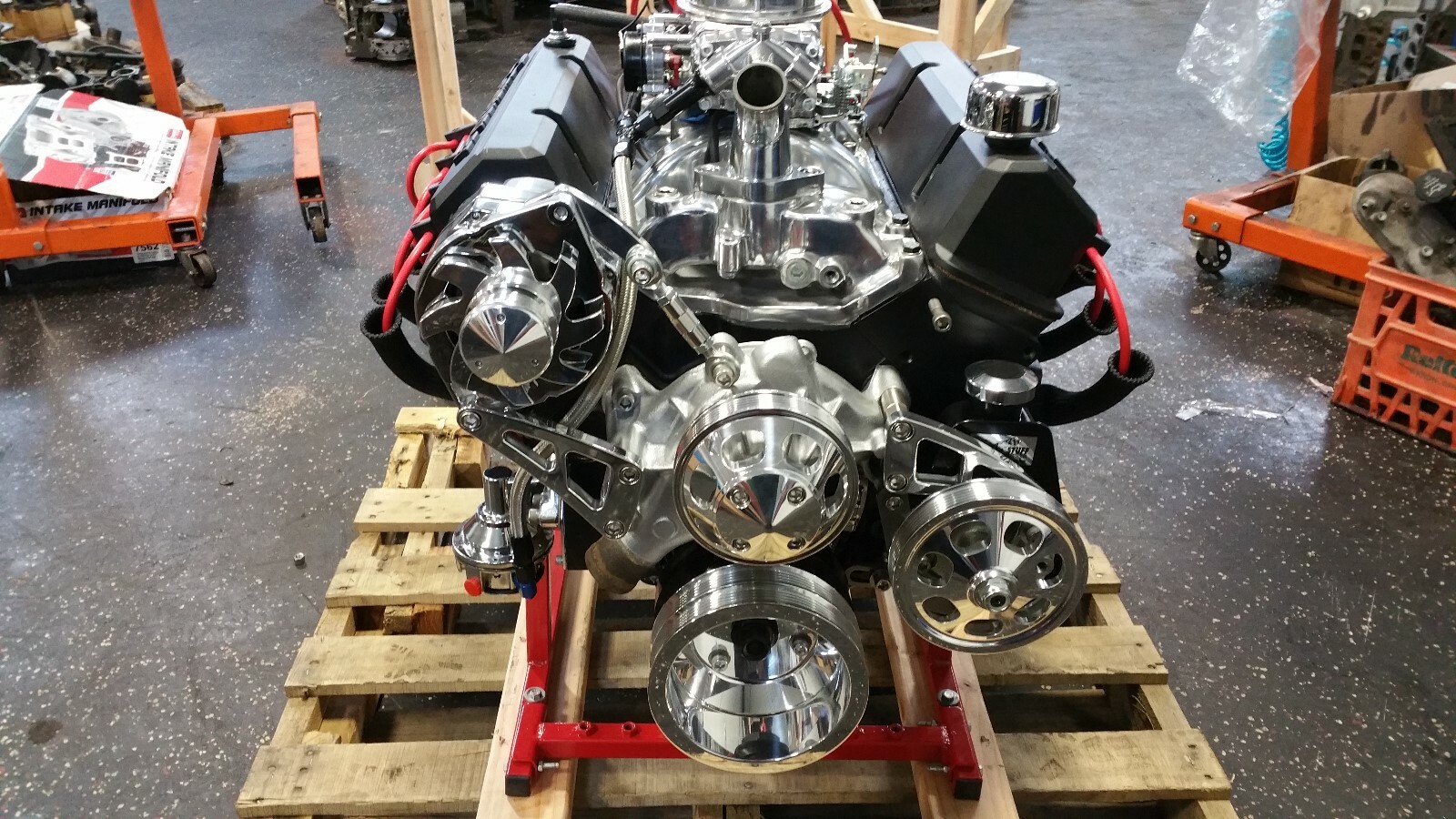 CHEVY 383 CID 420+HP CUSTOM CRATE ENGINE TURN KEY DYNO TEST 2 YEAR ...