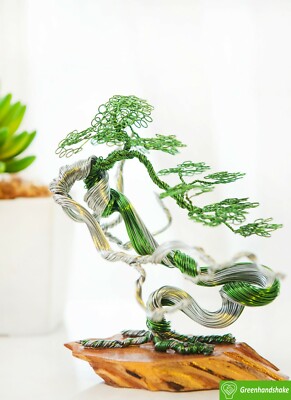 Mini Copper Wire Tree Sculpture, best gift, handcraft, brand new, home ...