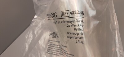 Corning 2L Erlenmeyer Baffled Flask with .2um Vent Cap (1 sealed ...