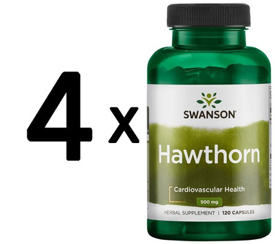 4 x Swanson Hawthorn Extract, 250mg - 120 caps (383,33 EUR/kg) | eBay