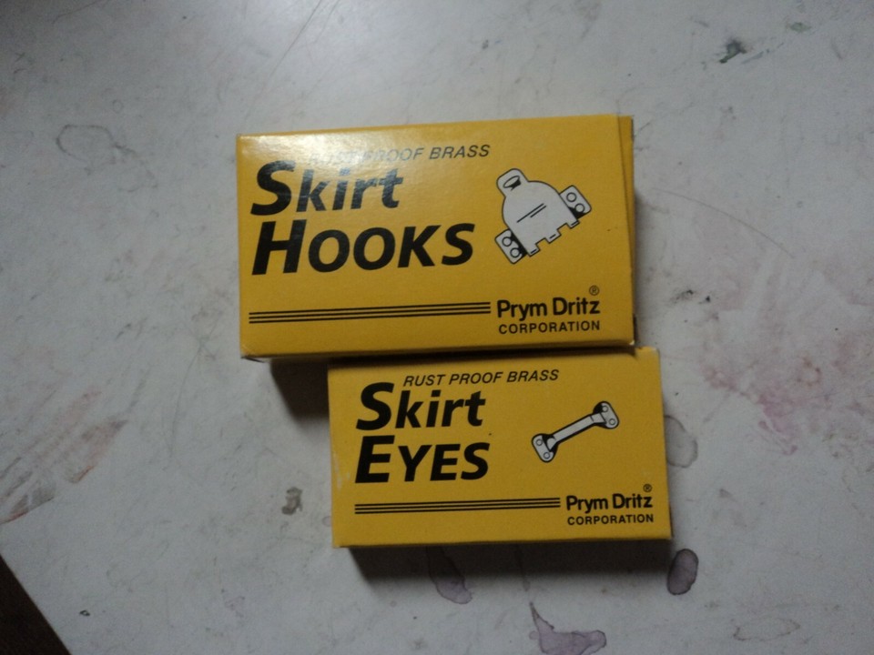 PRYM-DRITZ DRESS PANT/SKIRT(sew on) HOOK & EYE, 1 GR EACH PART. BLACK ...