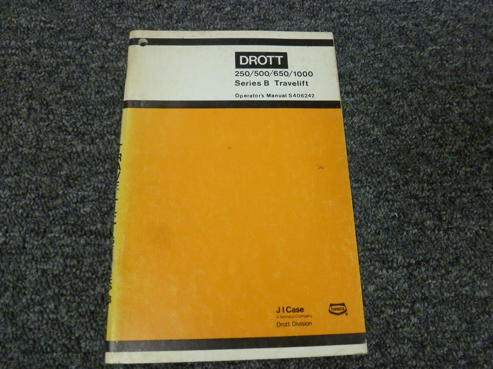 Case Drott 250 500 650 1000 Series B Travelift Crane Owner Operator ...