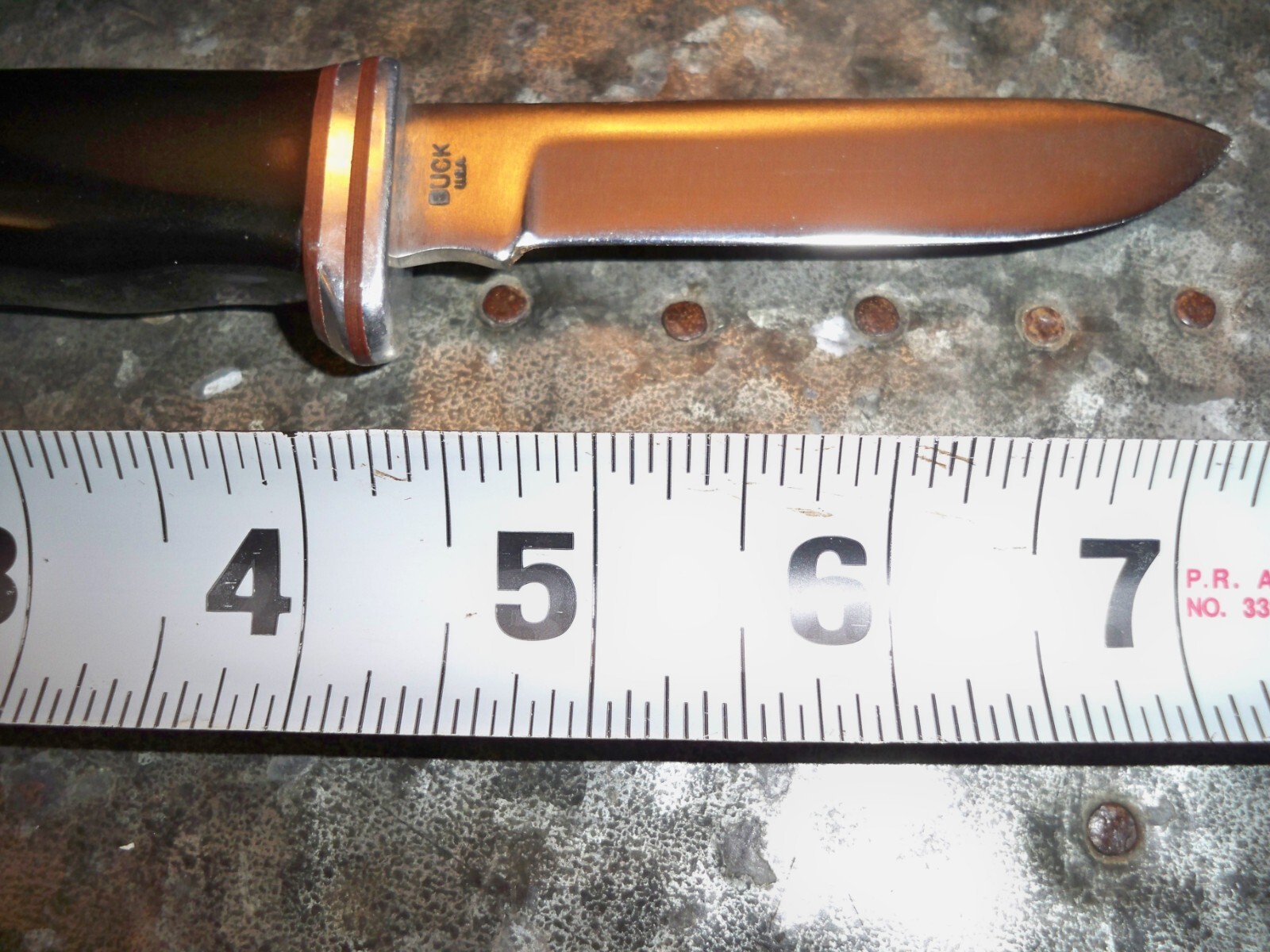 Buck 116 Caper Knife w/ Leather Sheath Vintage 2-line Inverted Pre-Date ...