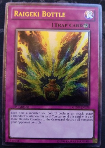 Raigeki Bottle GENF-EN079 Ultimate Rare 1st Edition Yugioh NM | eBay