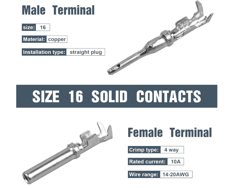 228 PCS Deutsch DT Connector Kit 2 3 4 6 8 12 Pin Gray Connector ...
