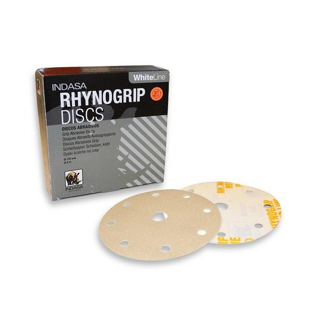 Sanding Discs 150mm P40 - P600 Selectable Indasa Rhynogrip White Line 9 ...