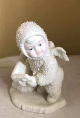 Snowbabies Department 56 Christmas figurine angel porcelain Snow Babies ...
