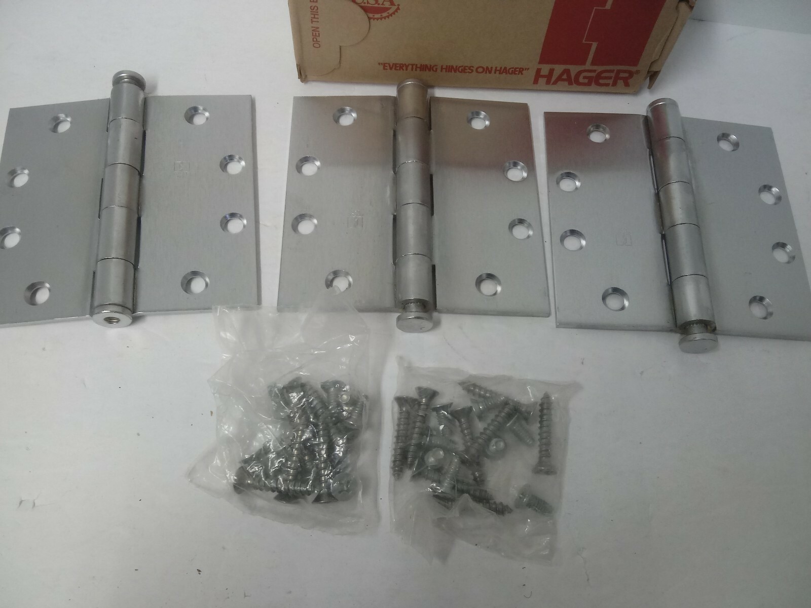 3-Hager 1279 US26D Standard Weight Commercial Hinges | eBay