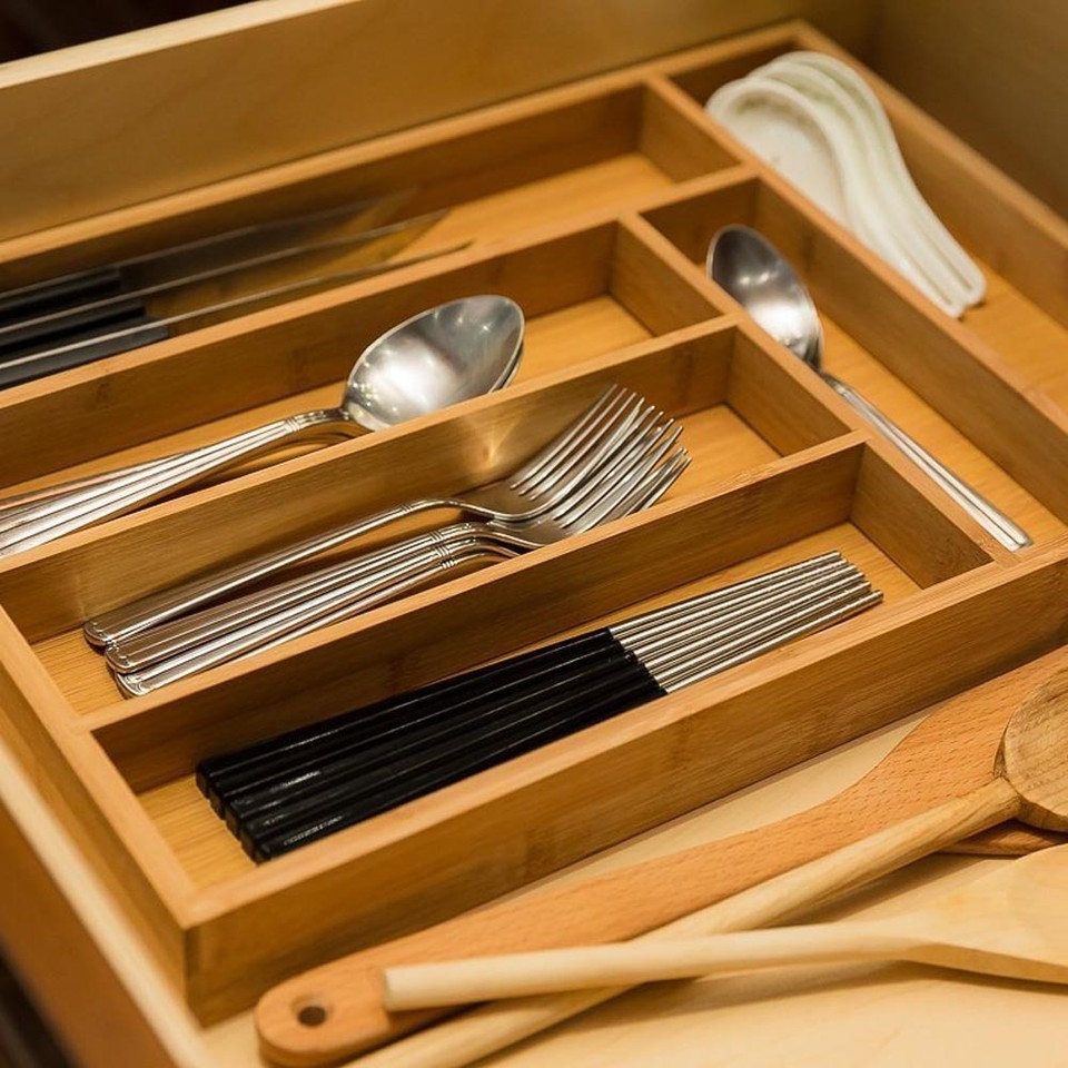 12 Piece Cookware Set Stainless Steel Pots Pans + Bamboo 6 Slot ...