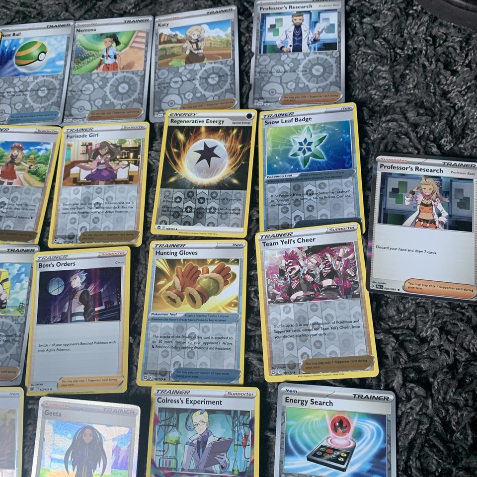 Pokémon TCG Trainer Item Stadium Supporter Energy Lot Of 22 Cards NM/M ...