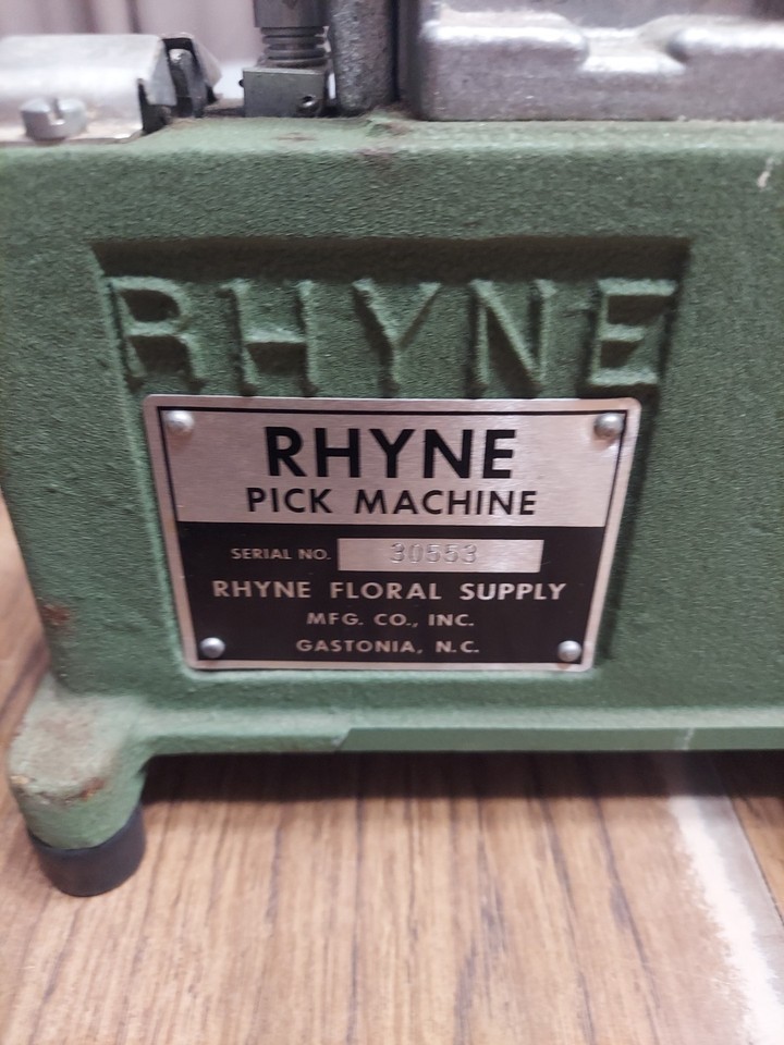 Rhyne Pick Machine Vintage Flower Stem Floral Crimping Stemming Florist ...