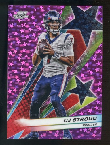 2024 Topps Cosmic Chrome Pink Starfractor #289 CJ Stroud Texans 1/1 | eBay